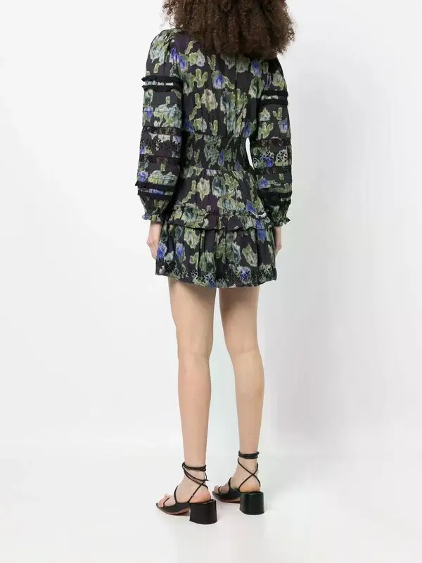 LoveShackFancy Clarkie Printed Mini Dress