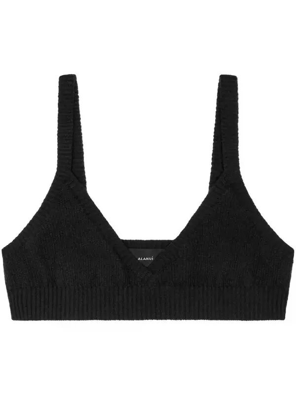 Alanui V-neck Cashmere Bralette