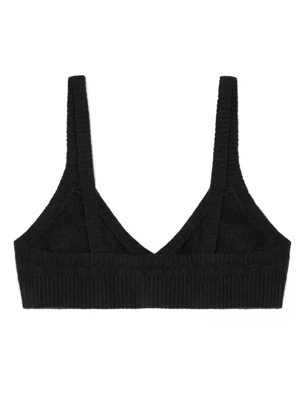 Alanui V-neck Cashmere Bralette