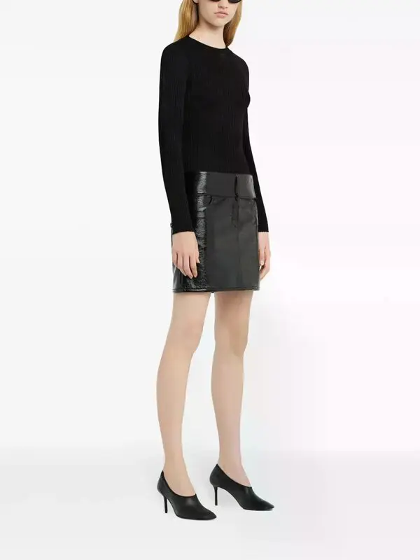 COURREGES Belted Mini Skirt