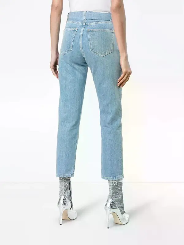 Off-White Mid-rise Cropped Jeans