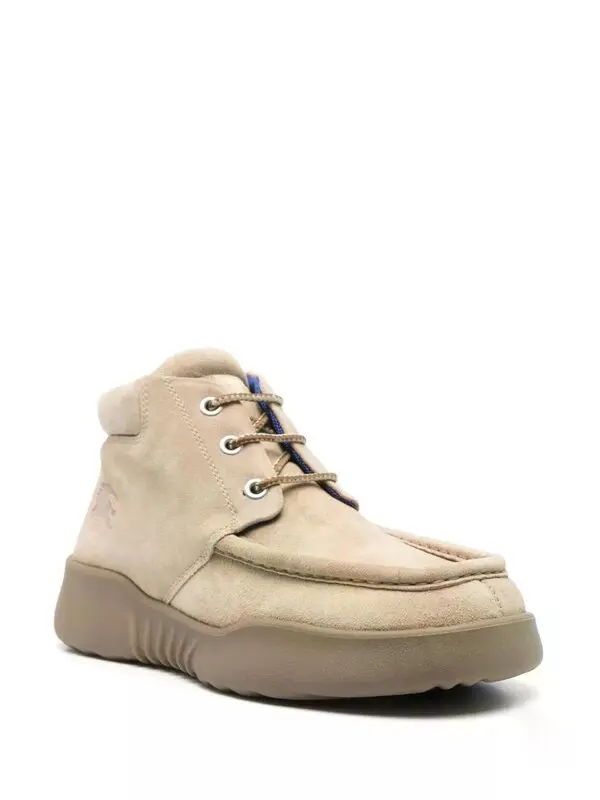 Burberry Equestrian Knight Logo High Boots