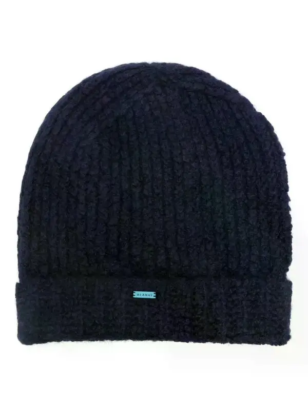 Alanui Logo-plaque Beanie - Blue