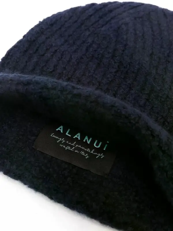 Alanui Logo-plaque Beanie - Blue