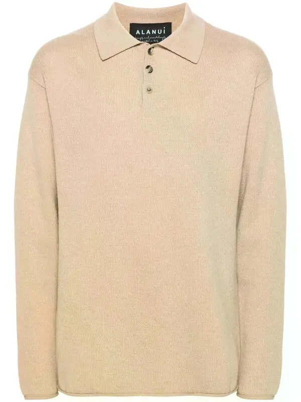 Alanui Finest Ribbed Polo Top