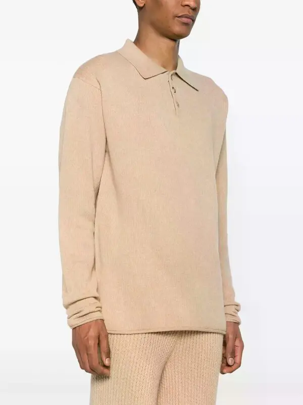Alanui Finest Ribbed Polo Top