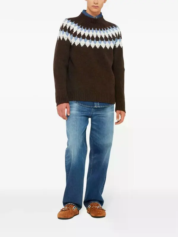 Alanui Fair Isle Intarsia-knit Wool Sweater