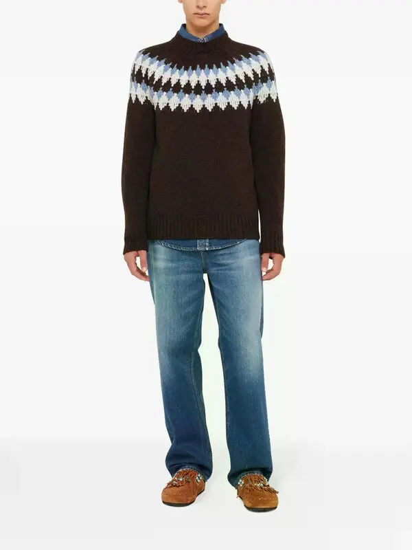 Alanui Fair Isle Intarsia-knit Wool Sweater