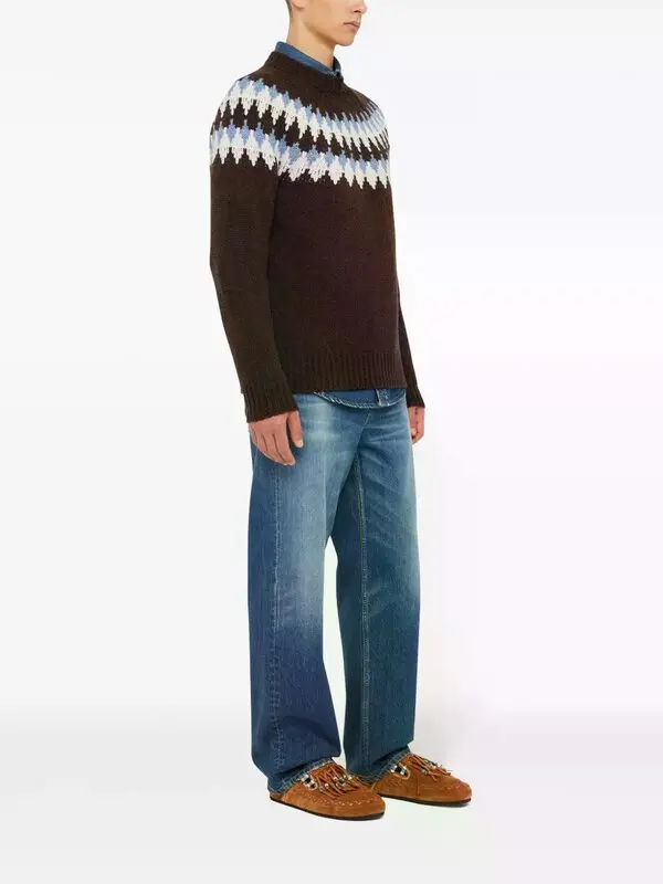 Alanui Fair Isle Intarsia-knit Wool Sweater