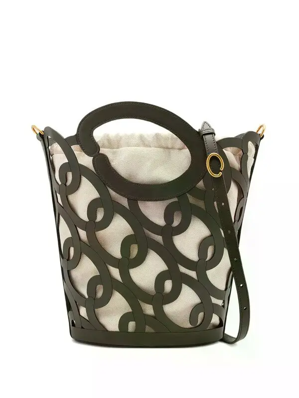 Oscar De La Renta Leather Tote Bag