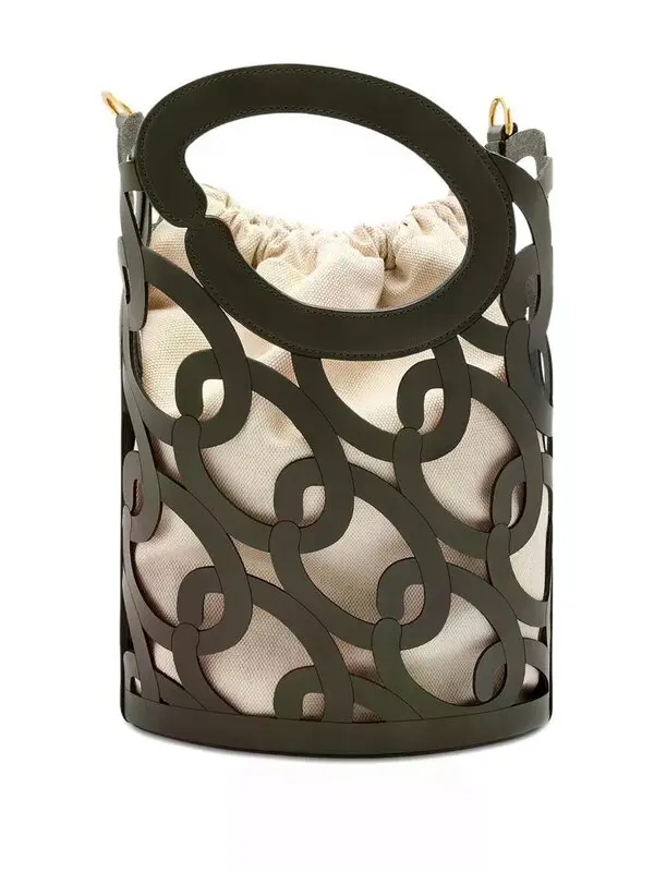 Oscar De La Renta Leather Tote Bag