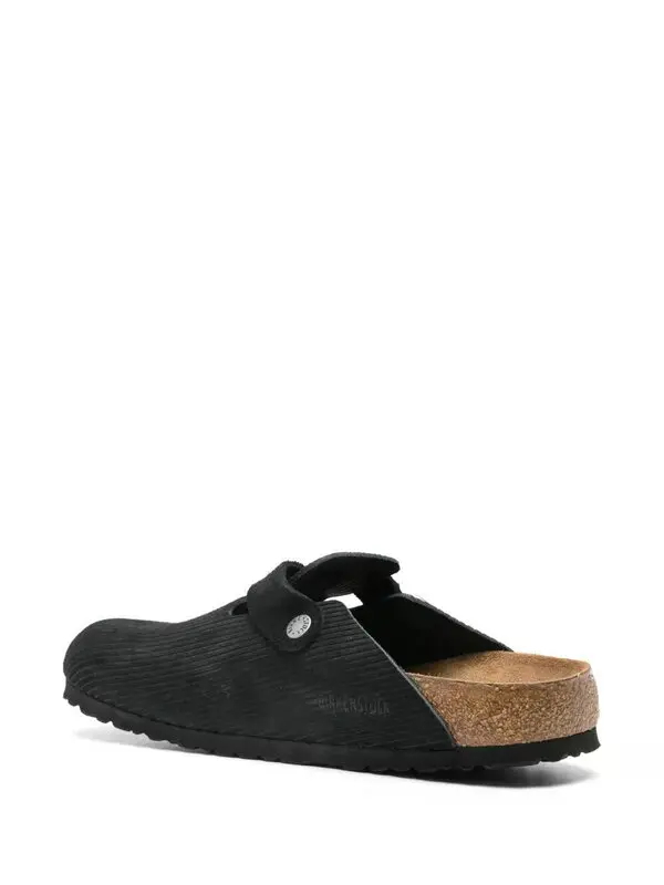 BIRKENSTOCK Boston Calf Suede Slides