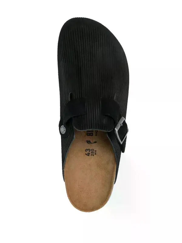 BIRKENSTOCK Boston Calf Suede Slides
