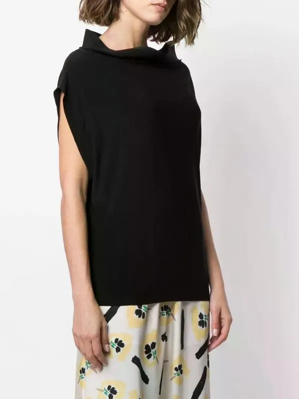 Norma Kamali Wide-neck Sleeveless Top