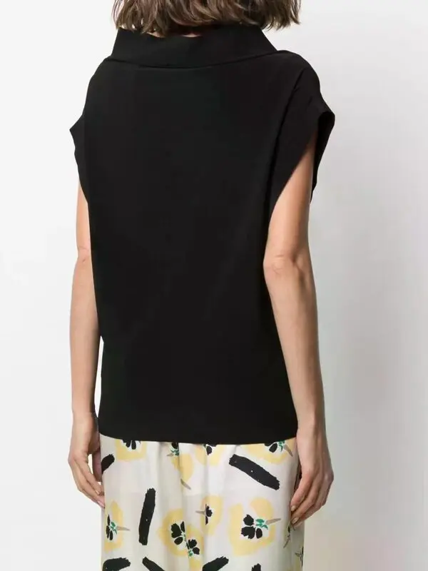 Norma Kamali Wide-neck Sleeveless Top