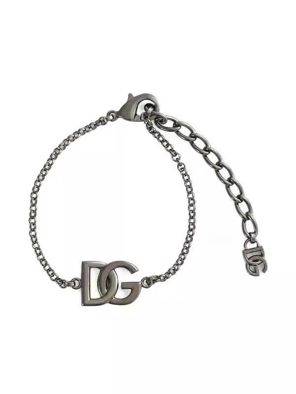 Dolce & Gabbana Logo-charm Bracelet - Silver