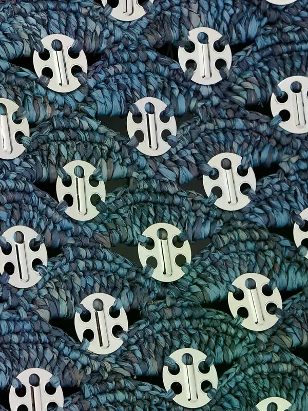 Rabanne Woven Raffia Tote Bag