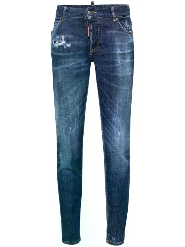 Dsquared2 Jennifer Low-rise Skinny Jeans - Blue