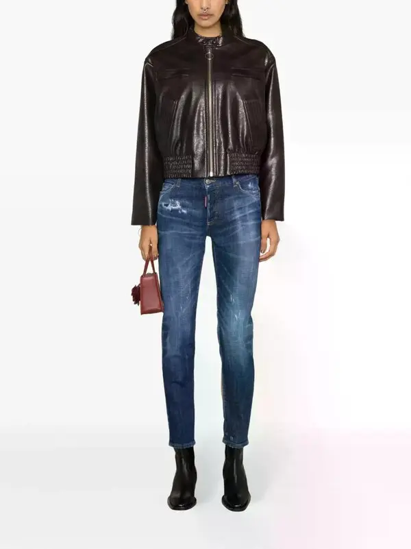 Dsquared2 Jennifer Low-rise Skinny Jeans - Blue