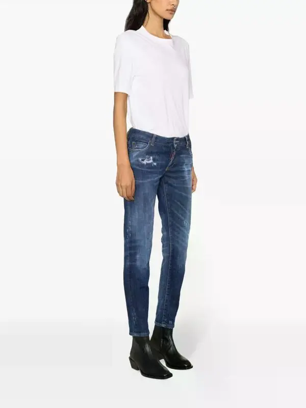Dsquared2 Jennifer Low-rise Skinny Jeans - Blue