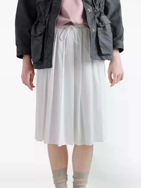 Prada Pleated Midi Skirt