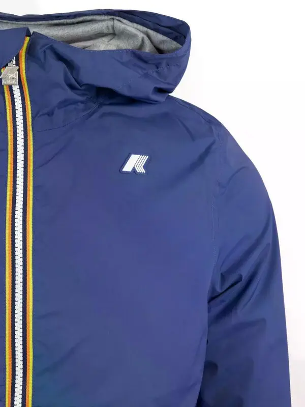 K-WAY Logo-patch Jacket - Blue