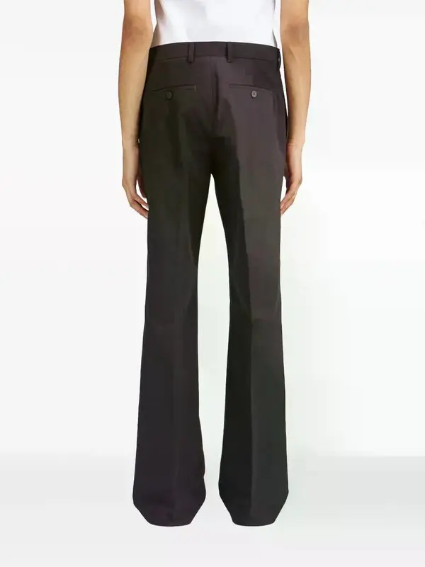 FERRAGAMO Flared Cotton Chino Trousers