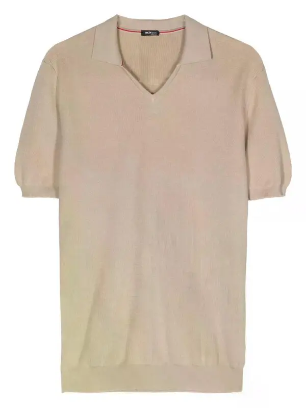 Kiton Fine-knit Cotton Polo Shirt