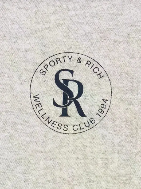 SPORTY & RICH Cotton Polo Top