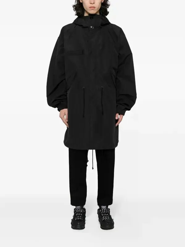 Junya Watanabe Drop-shoulder Hooded Parka Coat