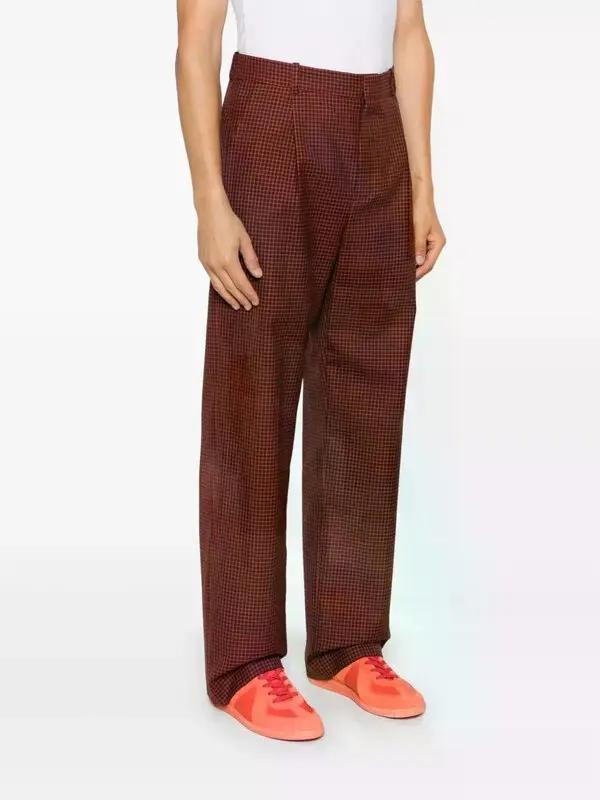 BOTTER Checked Virgin Wool Trousers