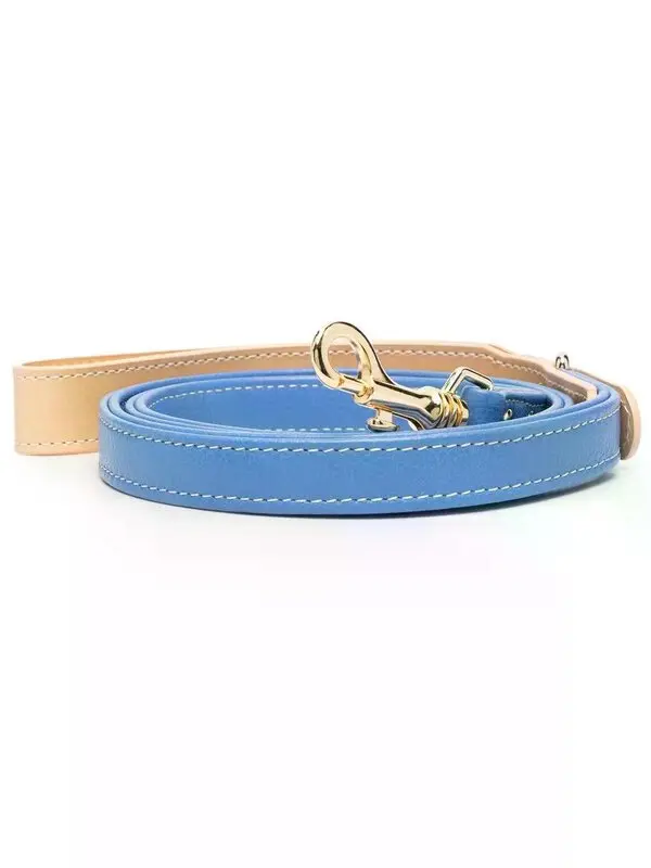 SPORTY & RICH Leather Pet Lead - Blue