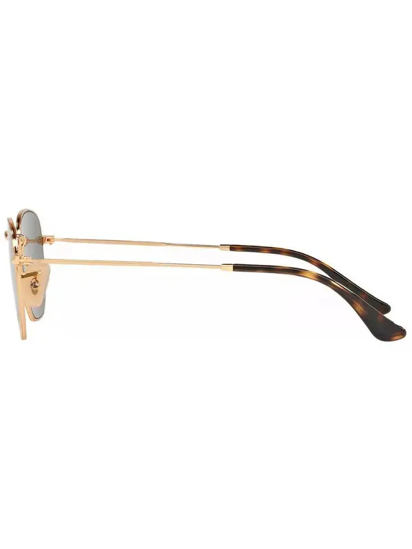 Ray-ban Hexagonal Flat Lenses Sunglasses - Metallic