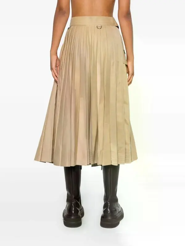 Sacai Plissé Midi Skirt