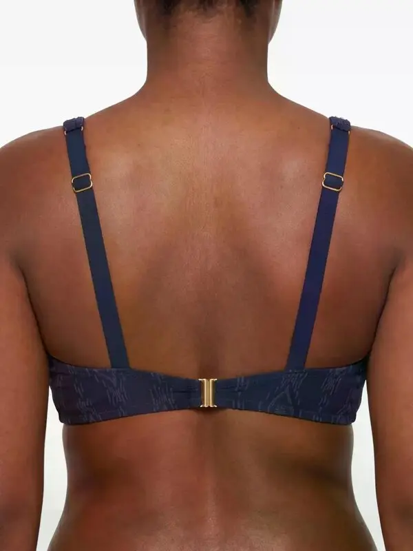 TWINSET Embossed Triangle Bikini Top