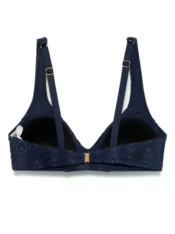 TWINSET Embossed Triangle Bikini Top