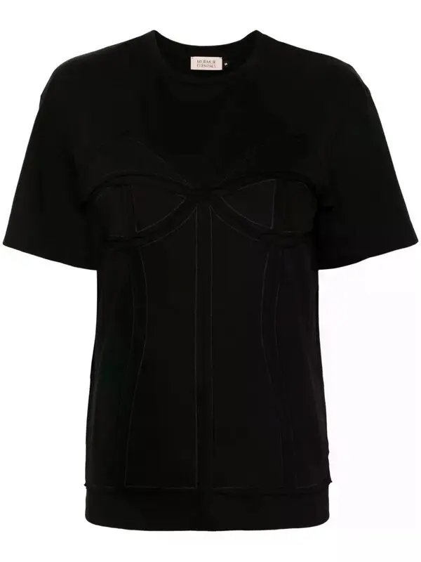 MURMUR Deconstructed T-shirt - Black