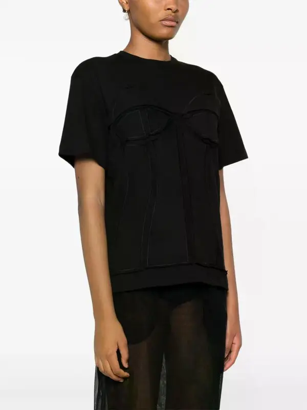 MURMUR Deconstructed T-shirt - Black