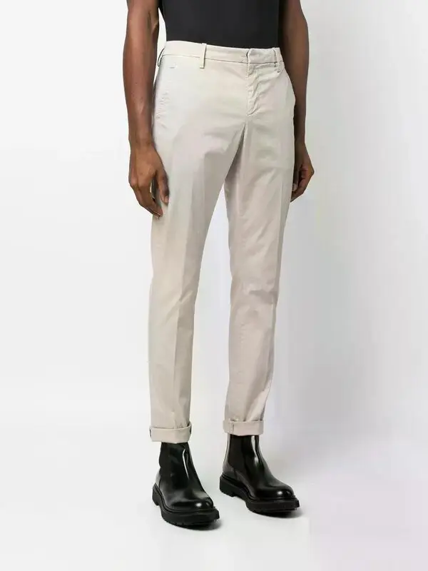 DONDUP Slim-fit Chino Trousers - Neutrals