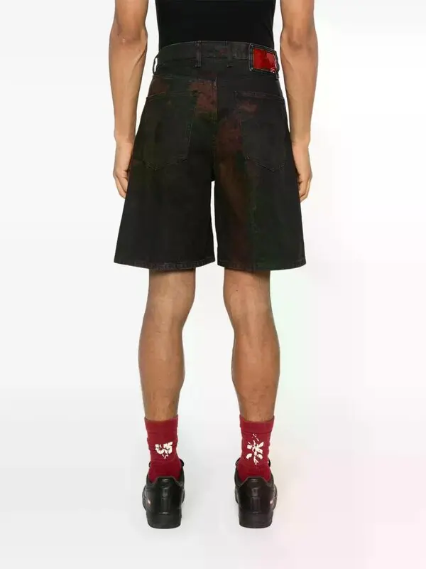 44 LABEL GROUP Corrosive Denim Shorts
