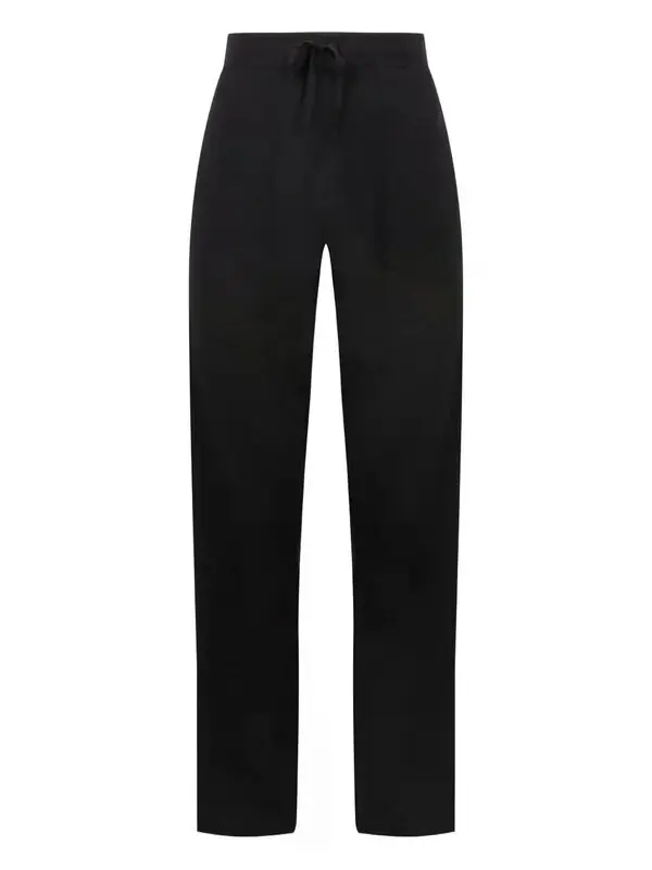 Le Kasha Organic Cotton Straight-leg Trousers - Black