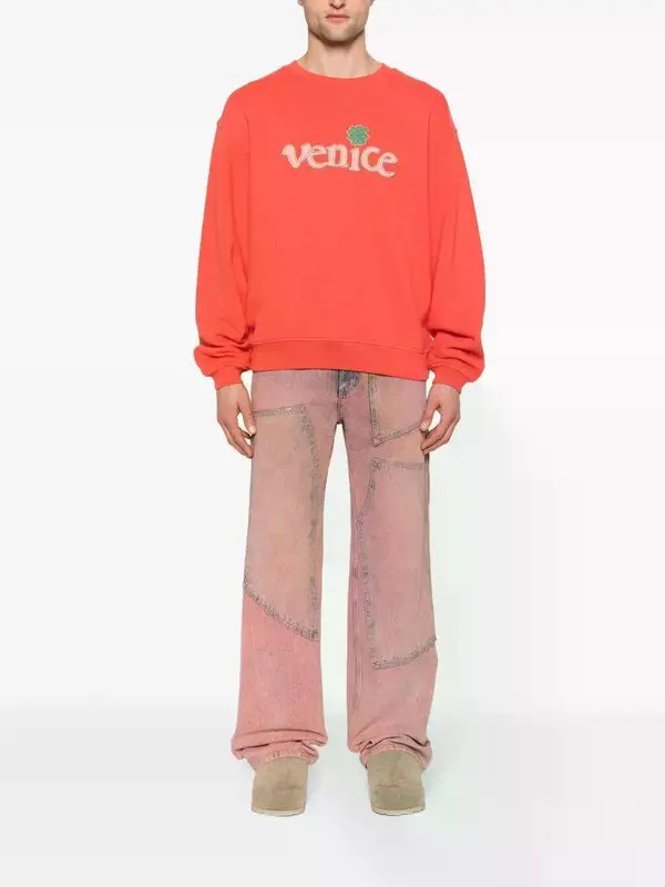 ERL Venice-patch Cotton Sweatshirt