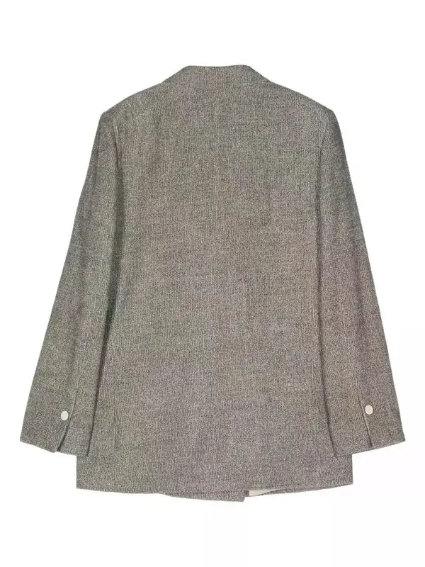 ALYSI Mélange-effect Double-breasted Blazer