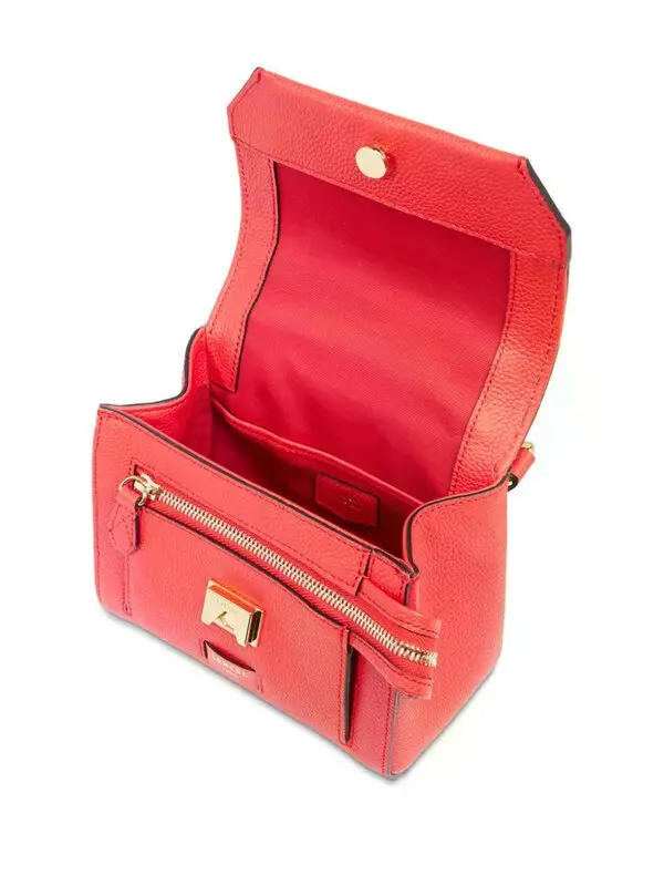 LANCEL Mini Leather Crossbody Bag - Orange