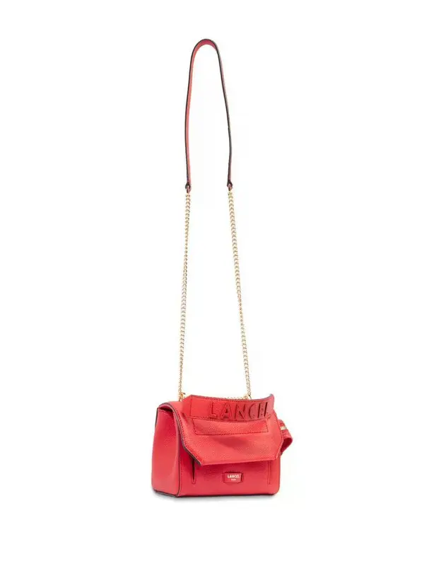 LANCEL Mini Leather Crossbody Bag - Orange