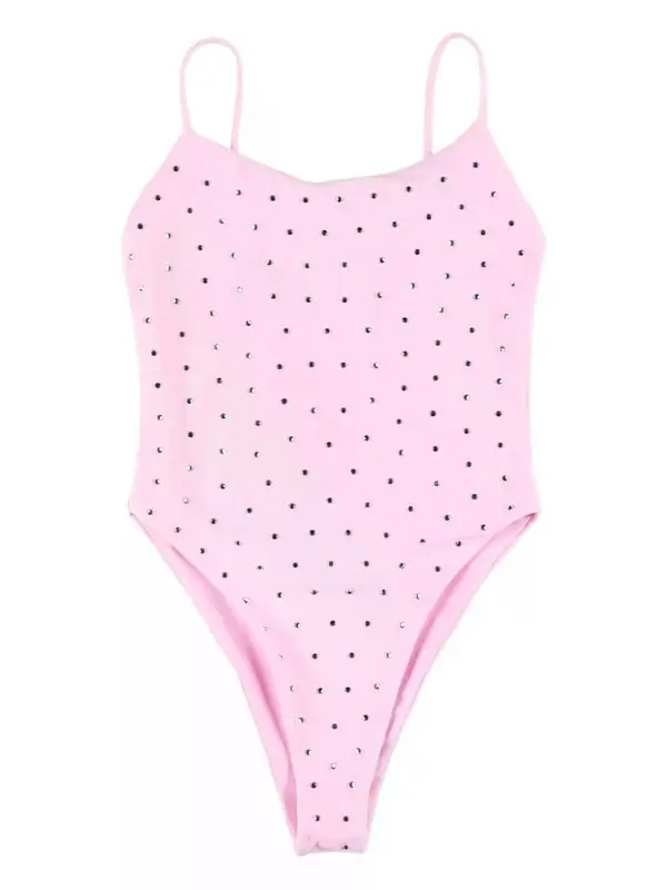 SWIM BY DI Crystal-embellished Swimsuit - Pink