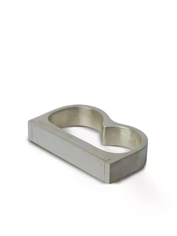 PARTS OF FOUR Plate Double Ring - Silver