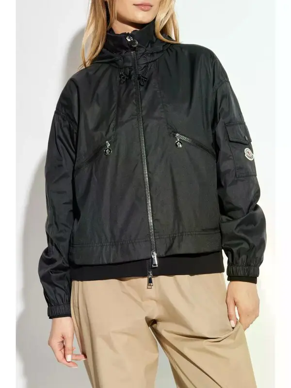 Moncler Hooded Lightweight Jacket - Black