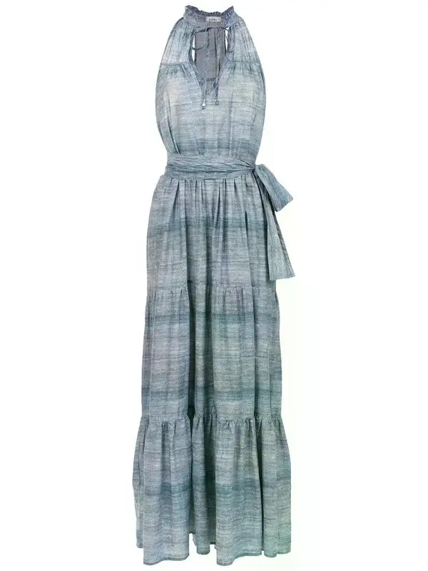 AMIR SLAMA Long Denim Dress