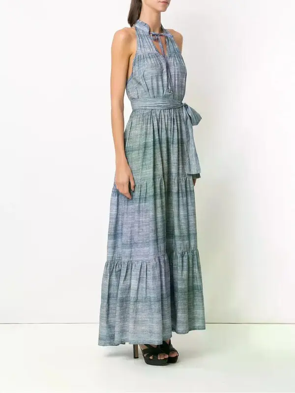 AMIR SLAMA Long Denim Dress